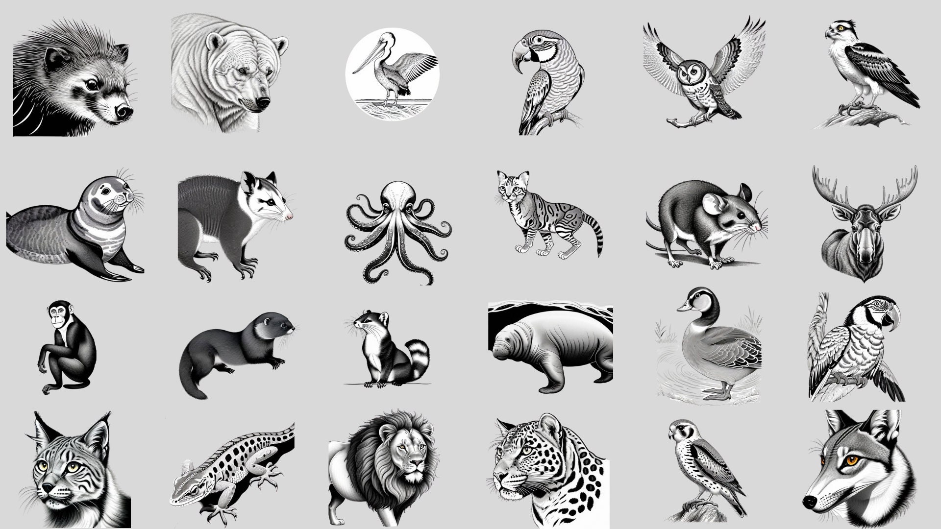 100 Animals Bundle - Svg, Dxf, Png, Pdf, Jpeg Files for Cricut, Laser ...