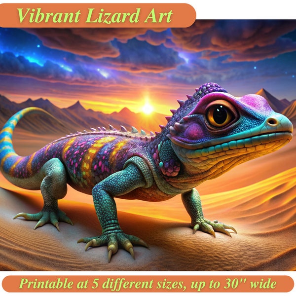 Lizard Wall Art - Etsy