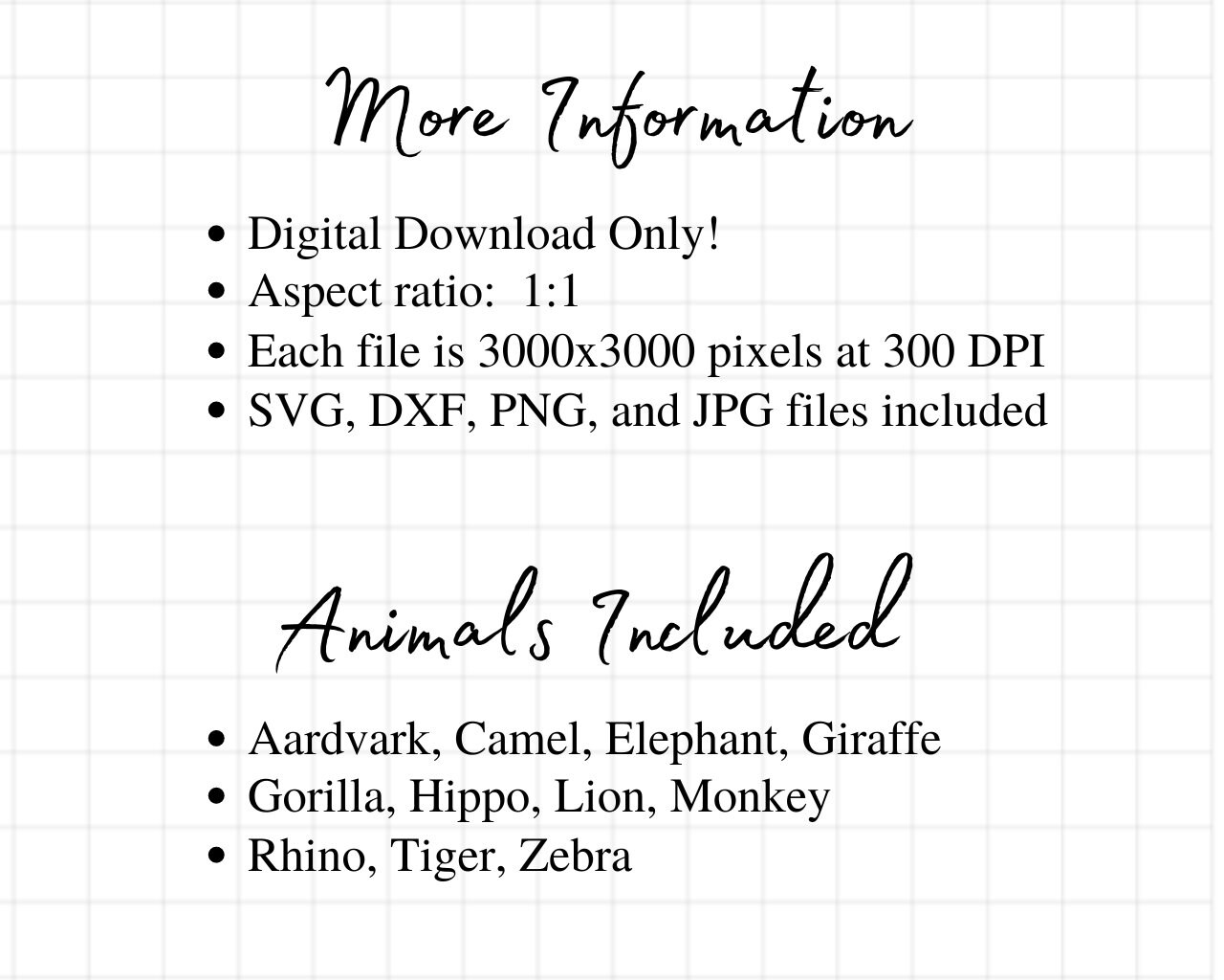 Safari Animal Outlines, Coloring SVG Clipart, Kid Party Coloring ...