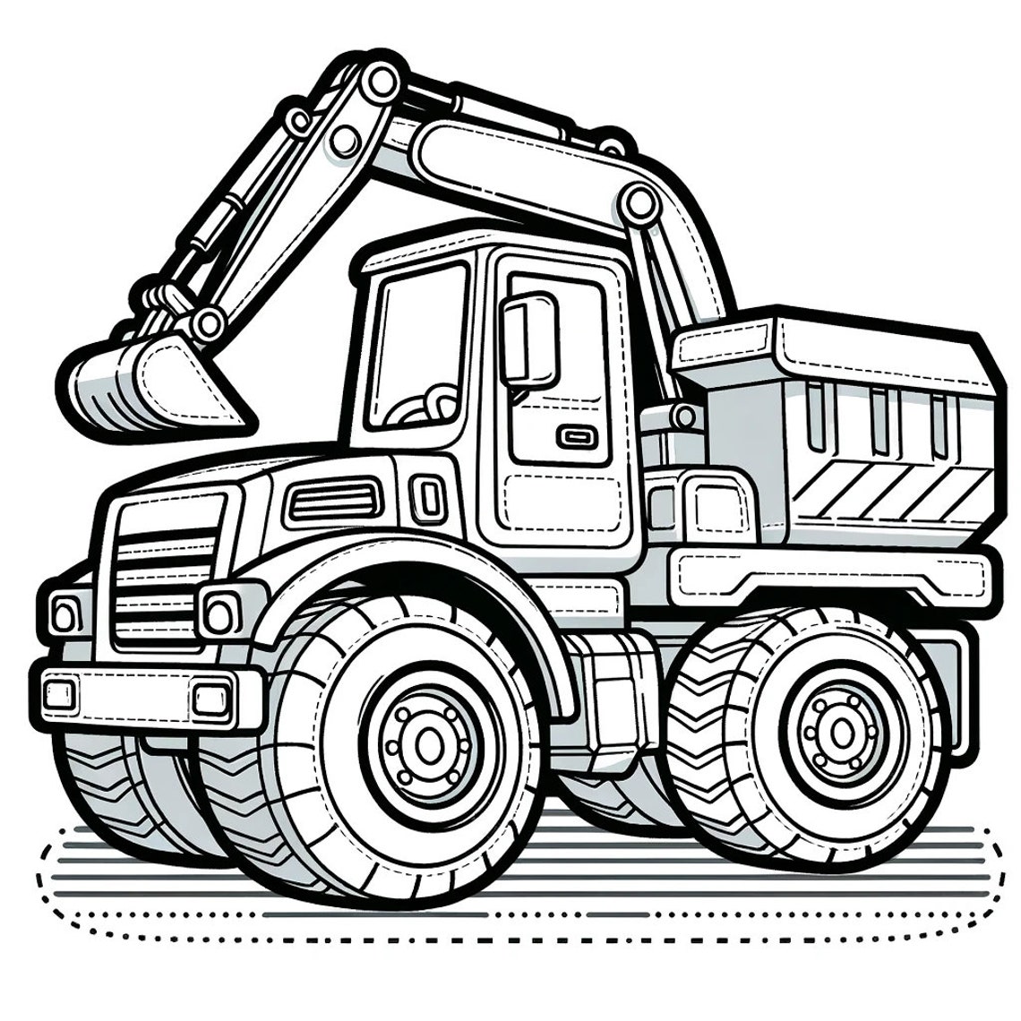 Little Builders A Construction Coloring Adventure for Kids - Etsy