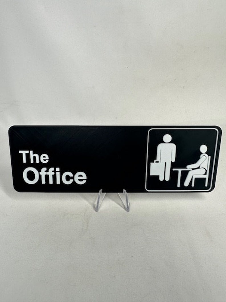 3D Printed 'the Office' Sign Replica - Durable, Custom TV Show Desk ...