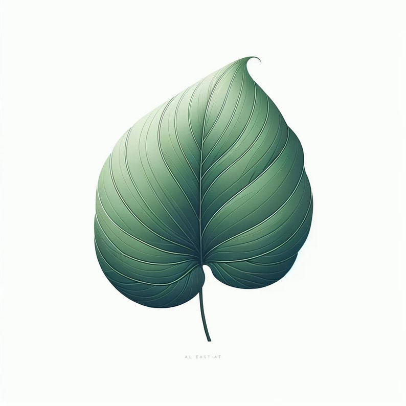 Elegance in Simplicity Minimalist Leaf Illustration - Etsy
