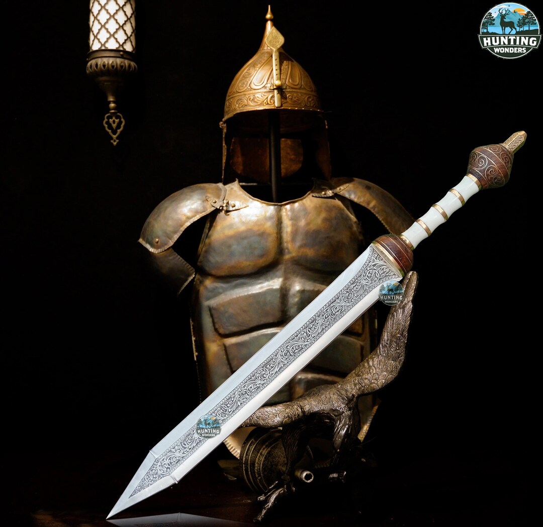 Roman Gladius Sword Hand Engraved Greek Sword Antique Collectible Sword ...