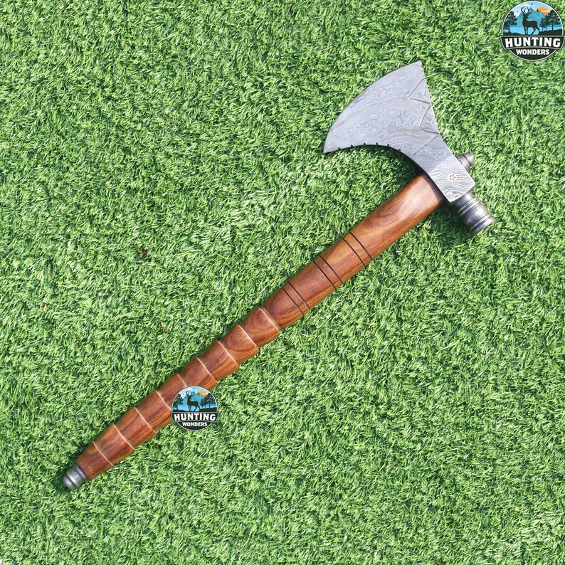 Smoke Pipe Axe Hand Forged, Vikings Axe Handmade Bushcraft Wood ...