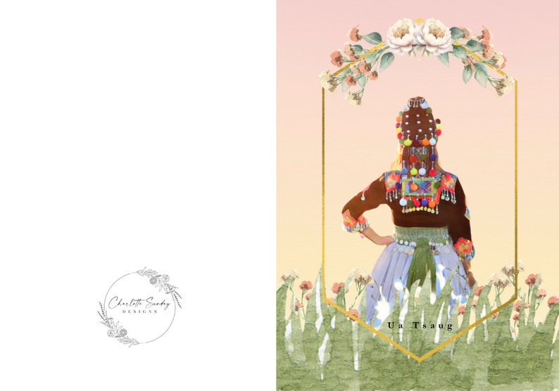 Hmong Thank You Card - Etsy