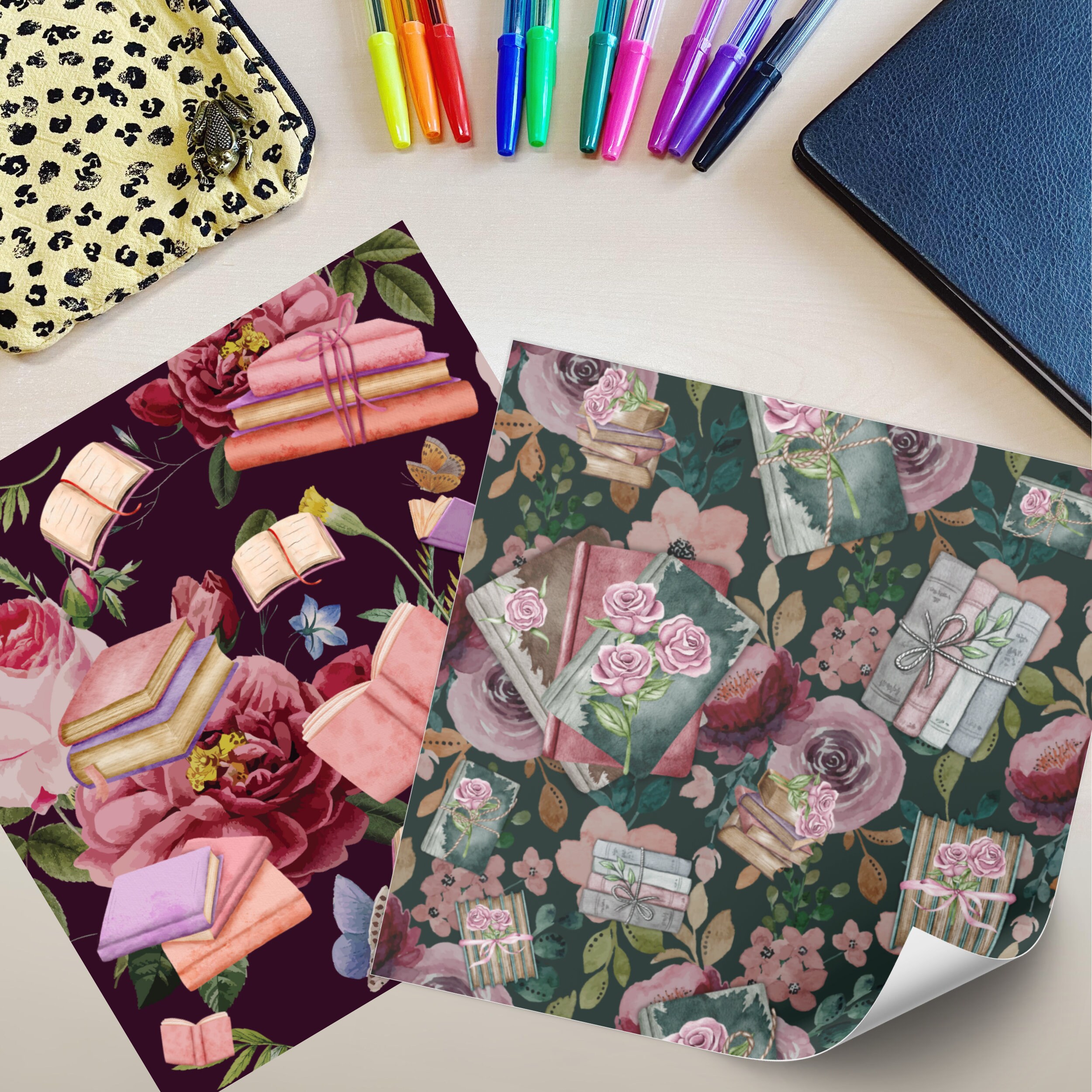 Vintage Books Digital Paper- Library, Read - Etsy
