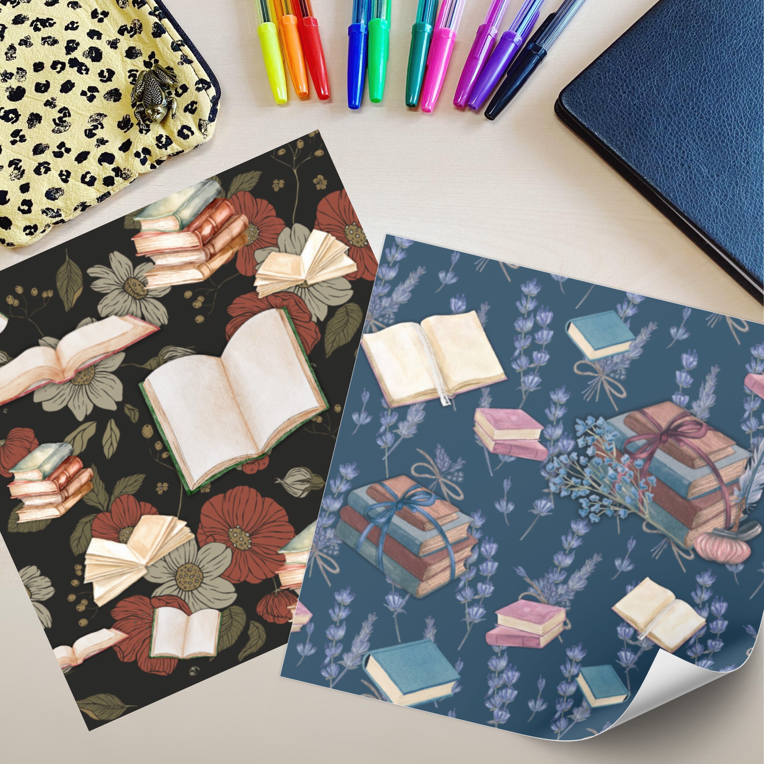 Vintage Books Digital Paper- Library, Read - Etsy