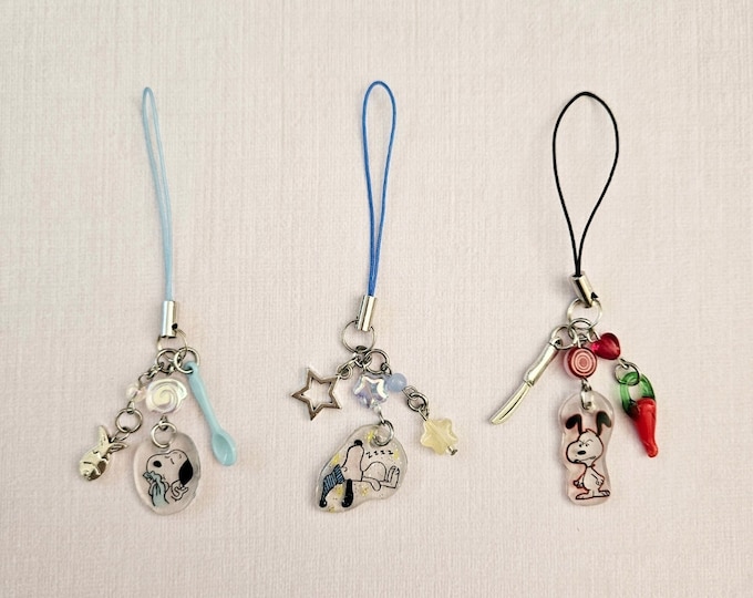Cartoon Dog Phone Charms Handmade - Etsy