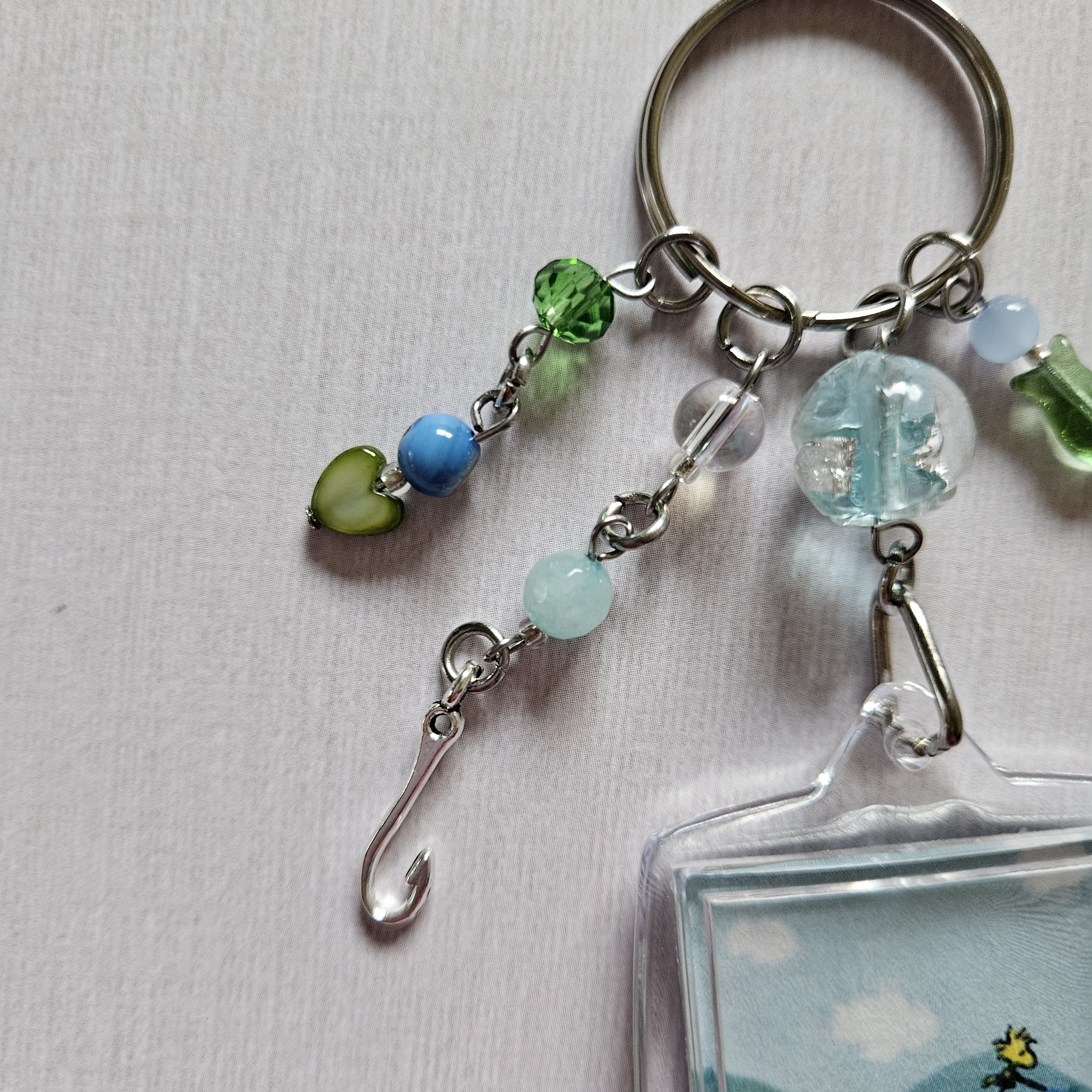 Handmade Beaded Snoopy Cartoon Dog Keychains - Etsy