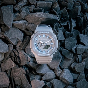 Casio GA2100 - Grey Blue - Handpainted - Etsy