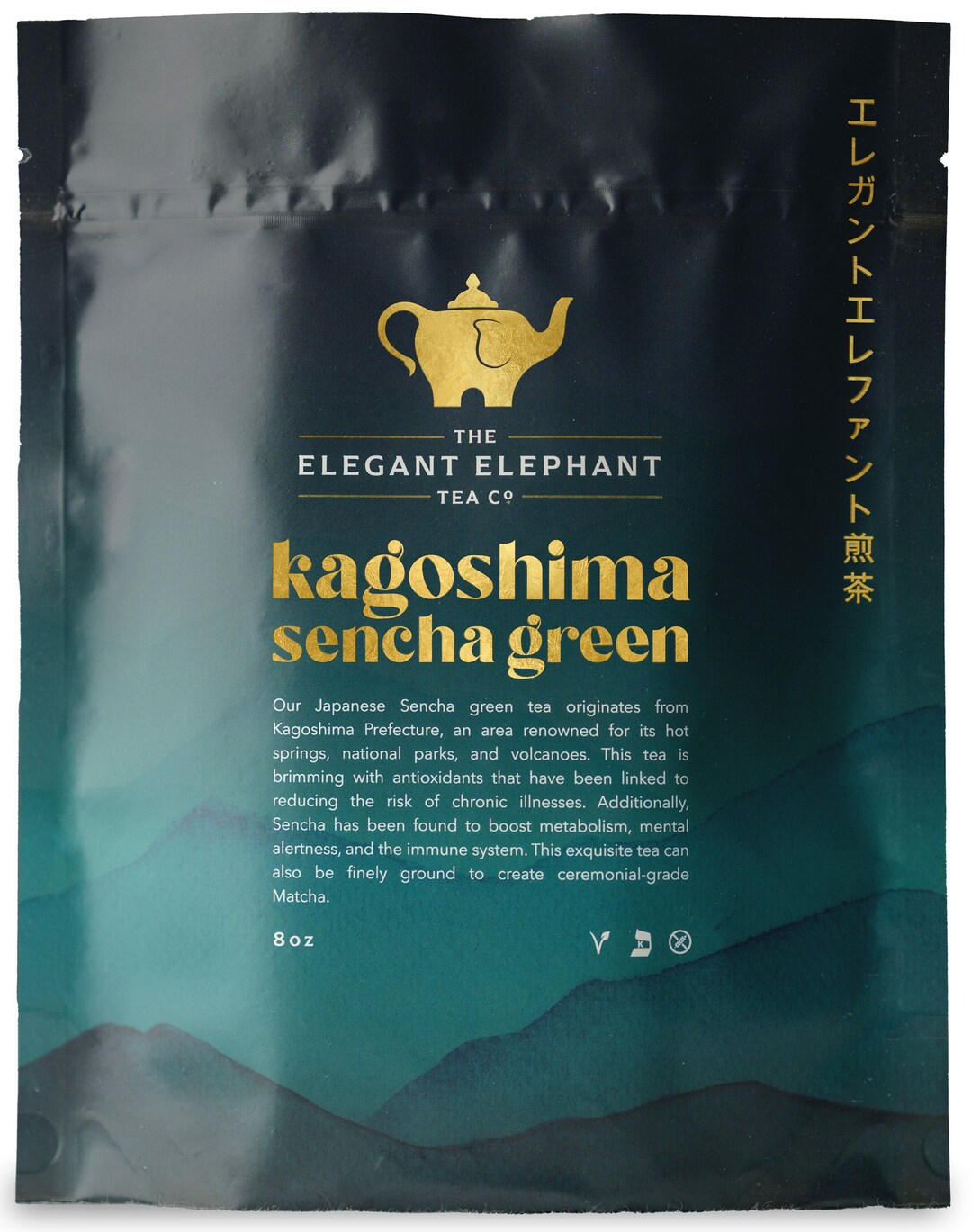 Luxury Japanese Loose Leaf Green Tea Resealable Pouch Brews ...