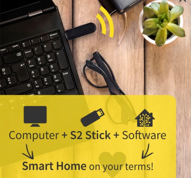 Zooz USB 700 Series Z-wave Plus S2 Stick ZST10 Great for DIY Smart Home ...