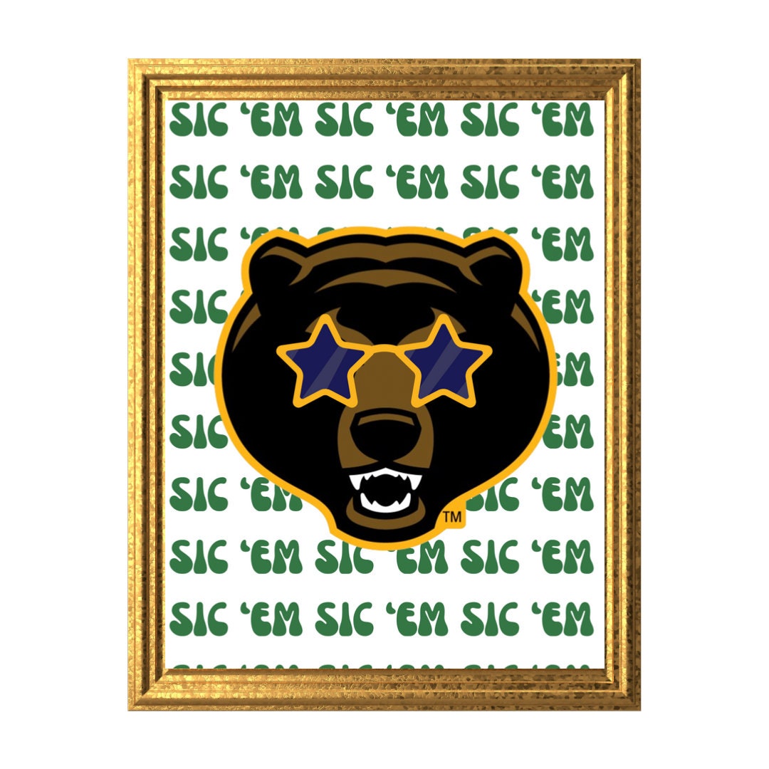 Custom College Mascot Wall Art for Dorm Room DIGITAL FILE PDF ...