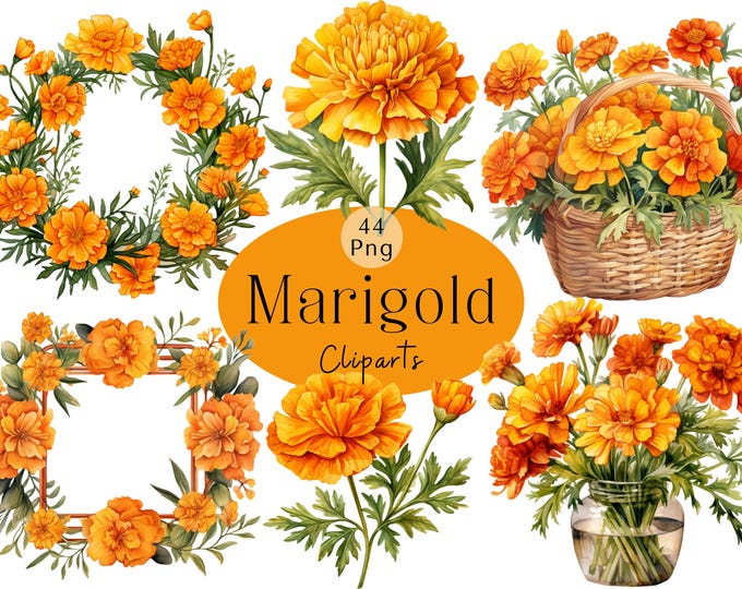 Handmade Dried Flower Marigold Wreath – Natural, Rustic, Autumn Decor ...