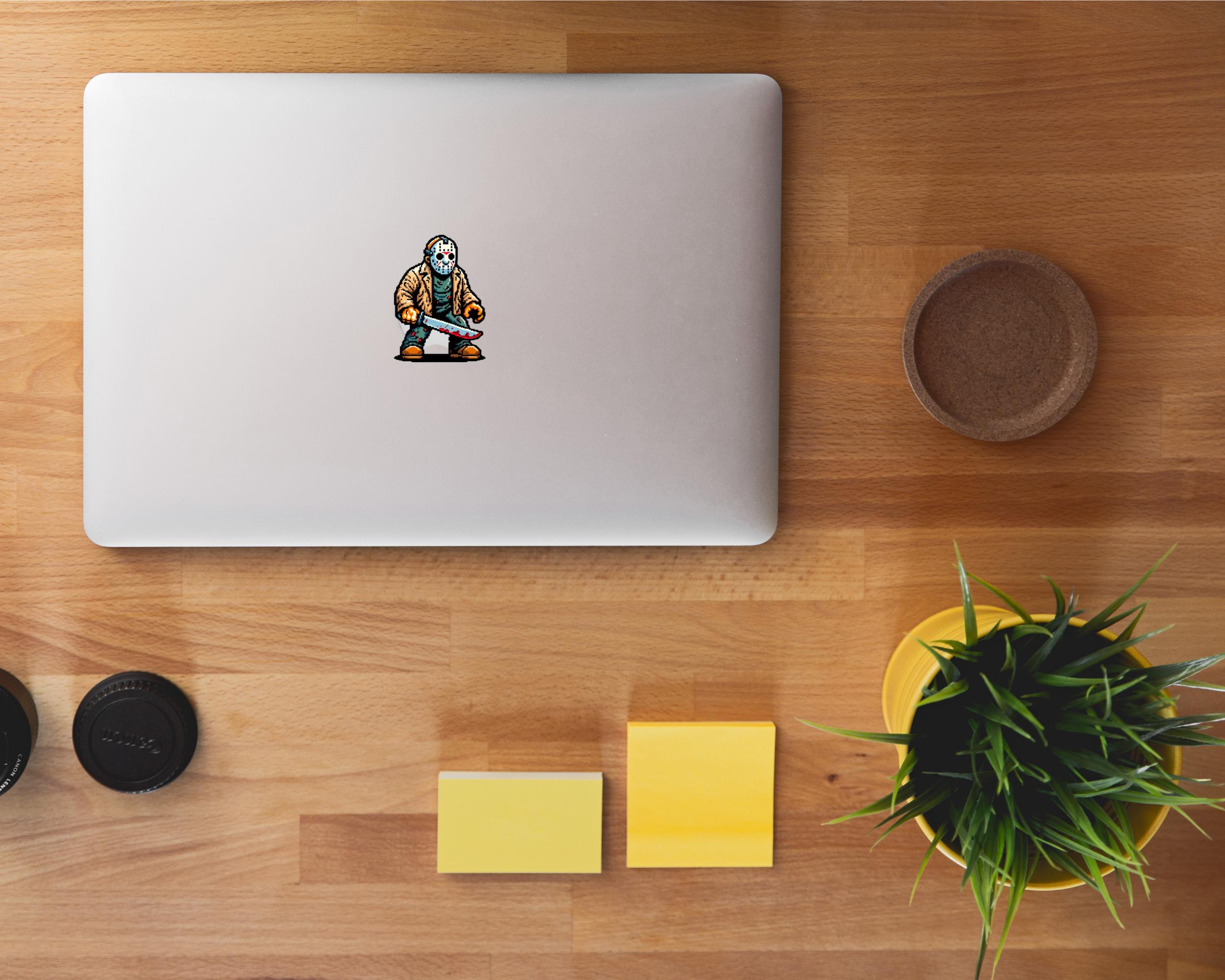 Retro Jason Voorhees Pixel Art Kiss-cut Sticker Multiple Sizes ...