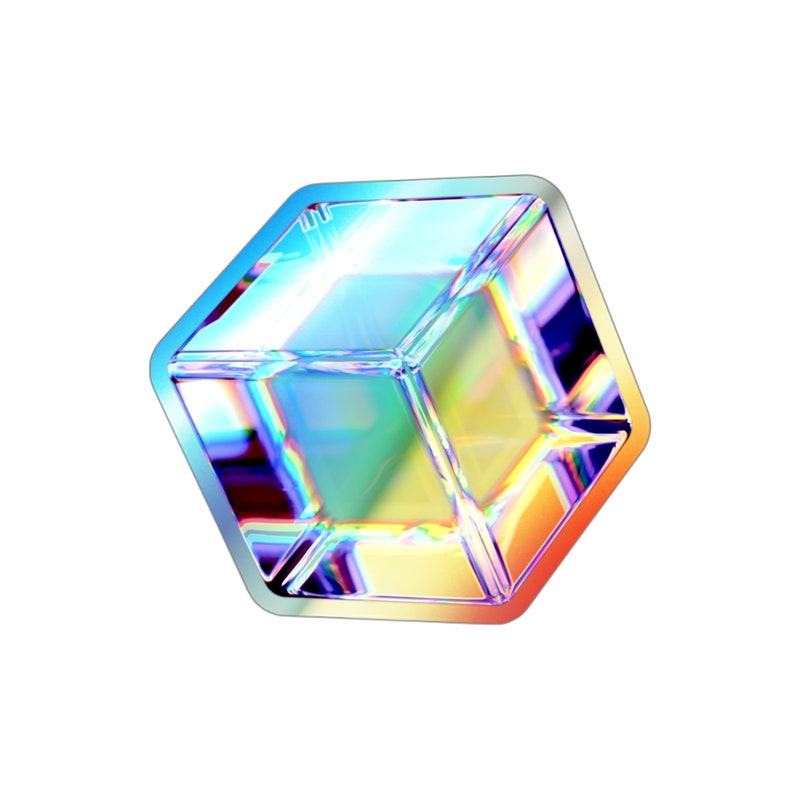 3d Hologram Cube Etsy
