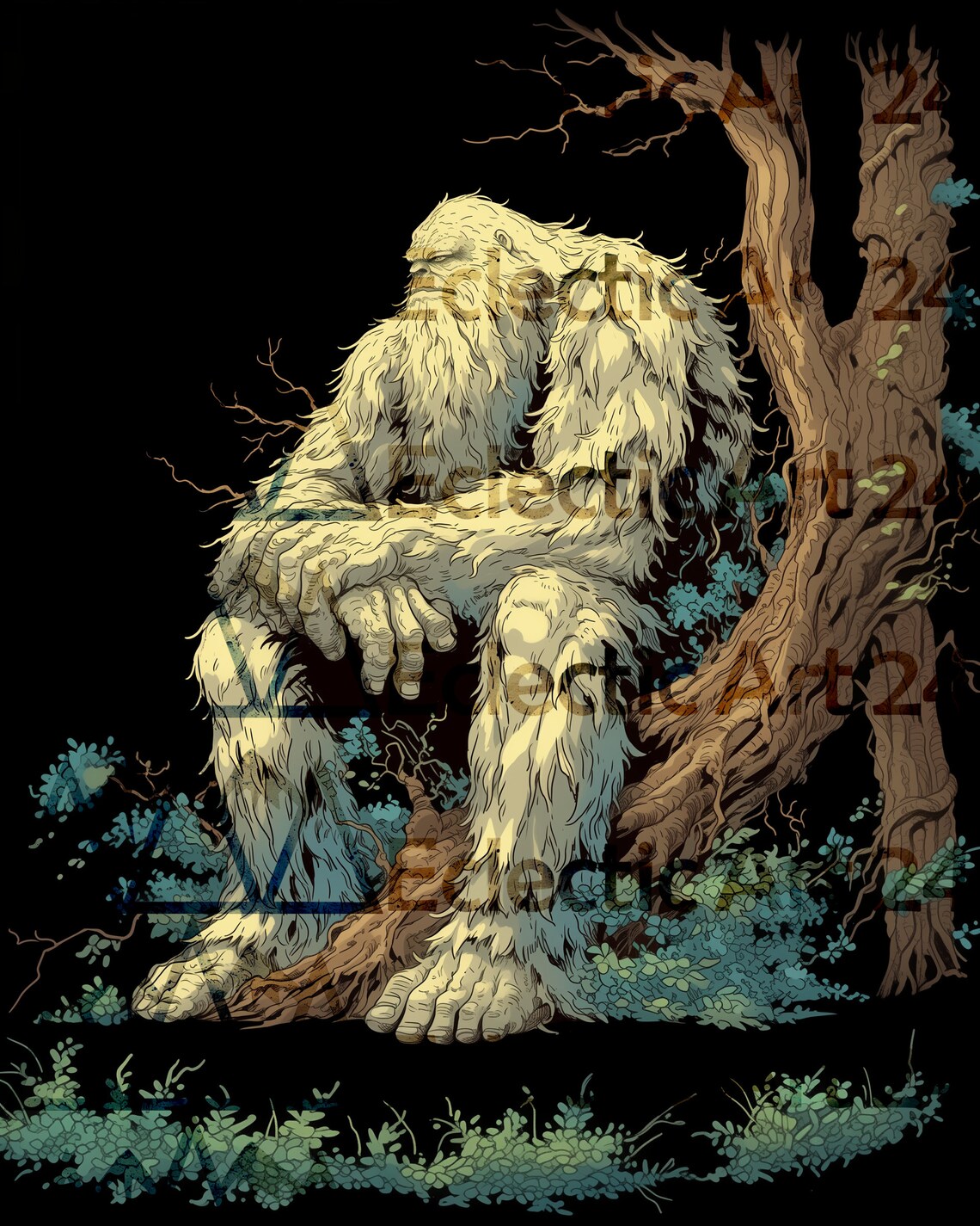 Bigfoot Elder Forest Spirit T-shirt - Etsy