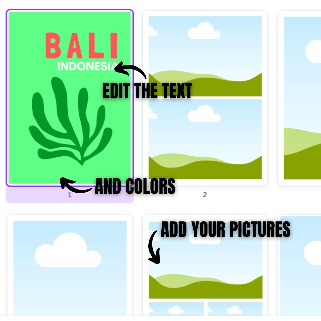 Coffee Table Book Template Photobook Template Book Photography CANVA ...