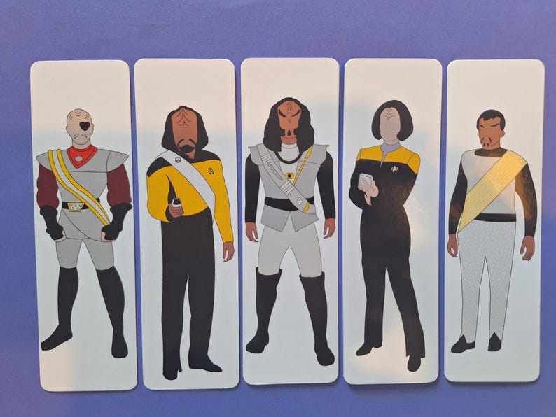Star Trek Klingon Bookmarks - Etsy