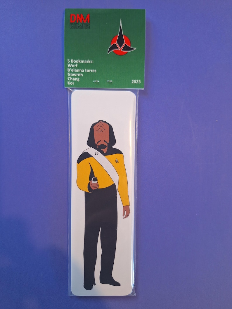 Star Trek Klingon Bookmarks - Etsy