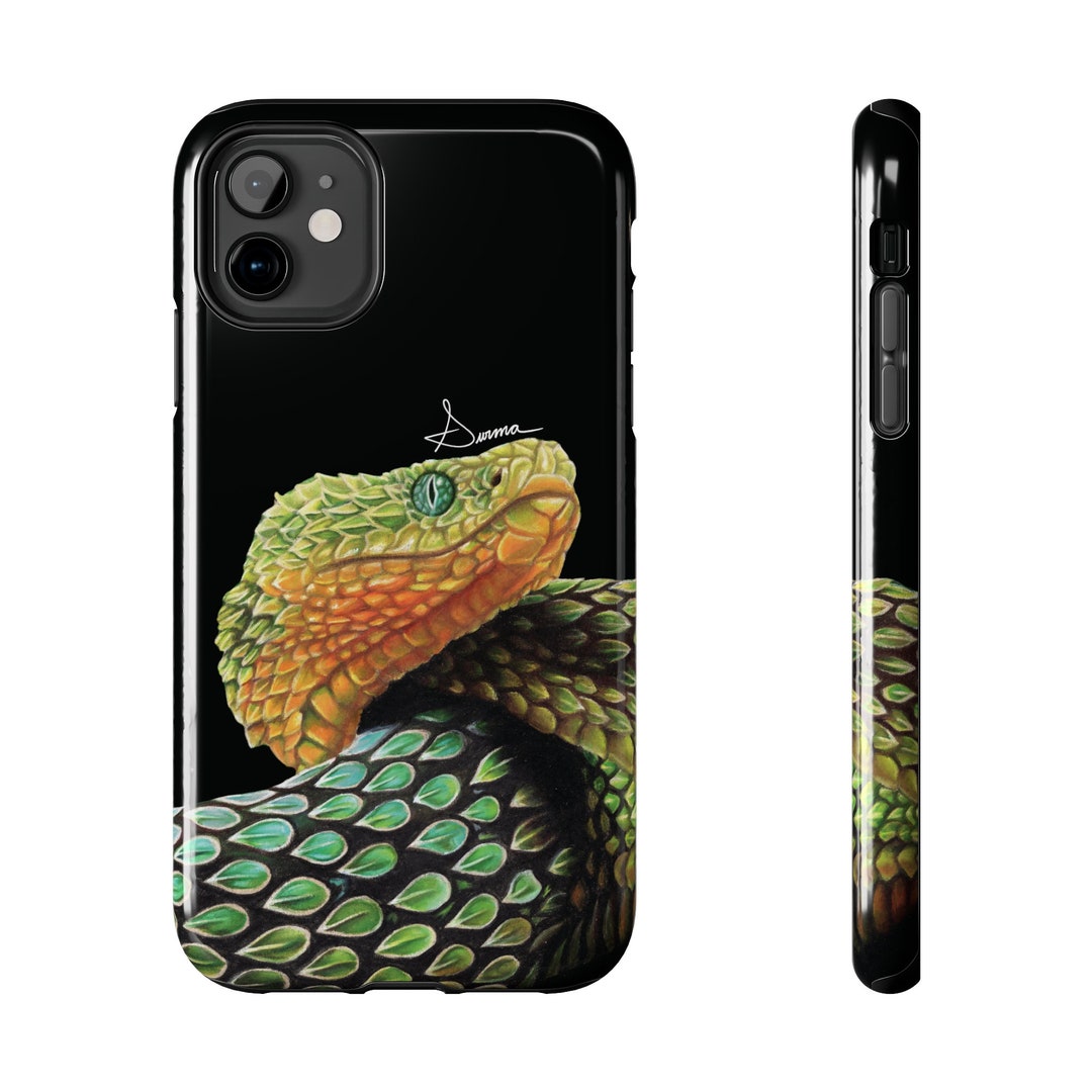 Green Snake Phone Case - Etsy