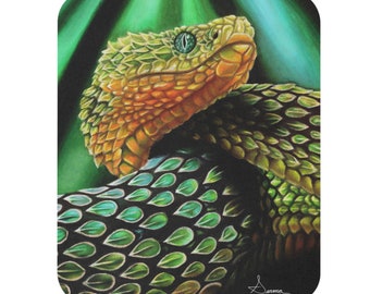 Custom Tooled Leather Mouse Pad Snake Design - Etsy