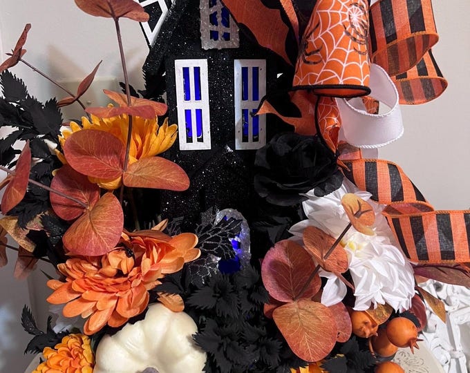 Halloween Haunted House Centerpiece - Etsy