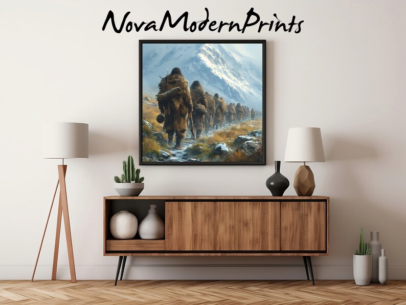 Printable Neolithic People Version 2 Wall Art Downloadable Digital - Etsy