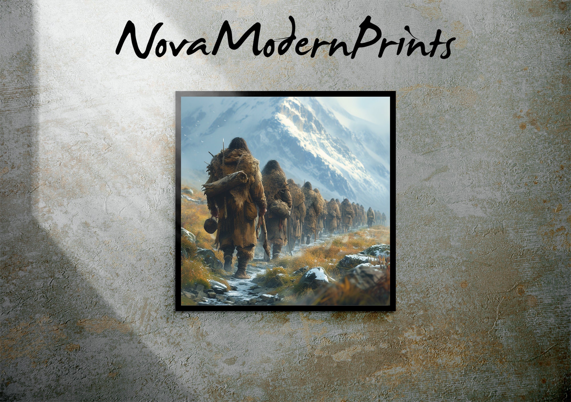 Printable Neolithic People Version 2 Wall Art Downloadable Digital - Etsy