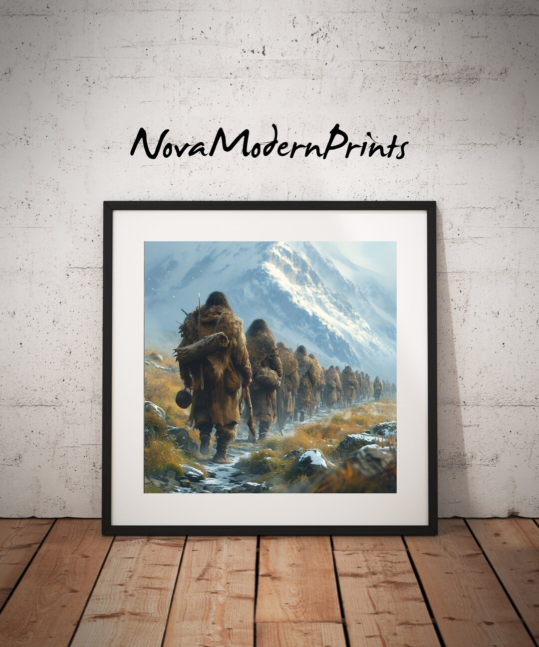 Printable Neolithic People Version 2 Wall Art Downloadable Digital - Etsy