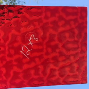 Medium Red Flemish- Stained Glass Sheet - Etsy