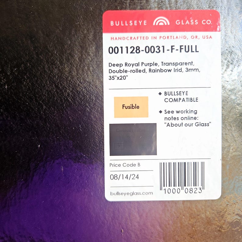 Bullseye Deep Royal Purple Rainbow Irid - Etsy