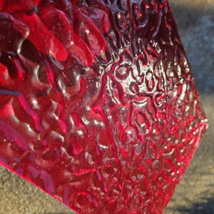 Medium Red Flemish- Stained Glass Sheet - Etsy