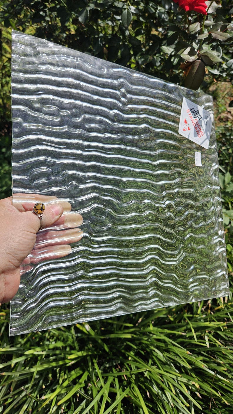 Clear, Ripple, Original Spectrum, Stained Glass Sheet - Etsy