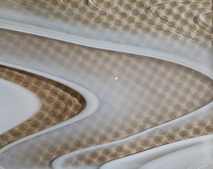 White Clear Baroque, Oceanside, Stained Glass Sheet - Etsy