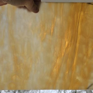 Flemish, Medium Light Amber, Kokomo, 11MLF, Stained Glass Sheet - Etsy