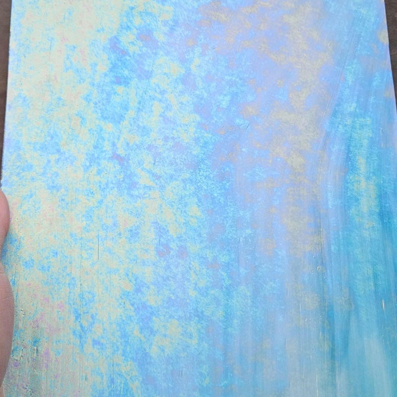 Aqua Stained Glass - Etsy