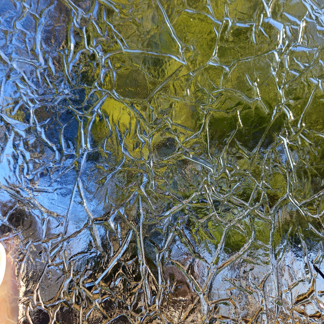 Clear Krinkle, Original Spectrum, 100k, Stained Glass Sheet - Etsy