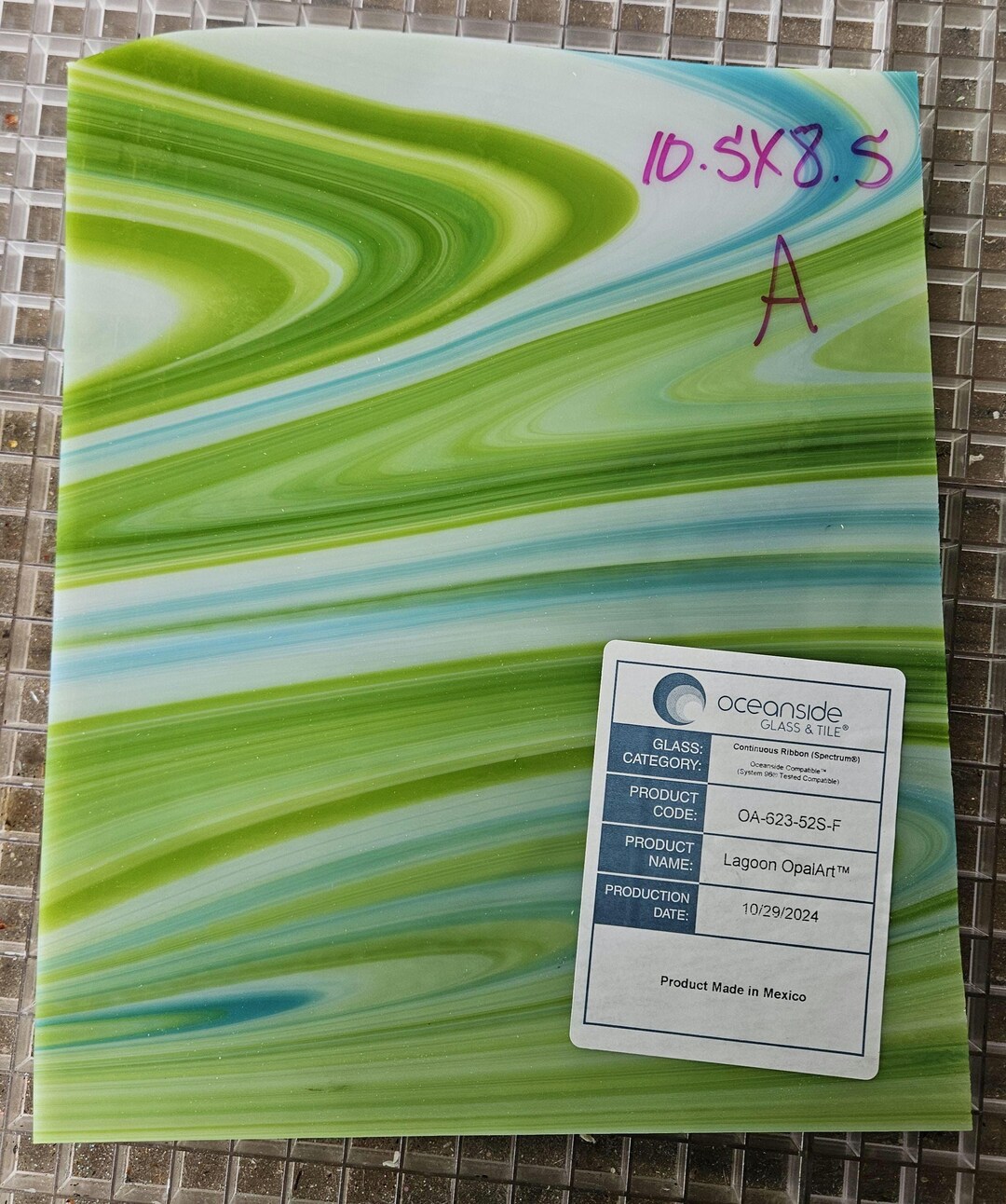 Lagoon, Oceanside, Stained Glass Sheet - Etsy