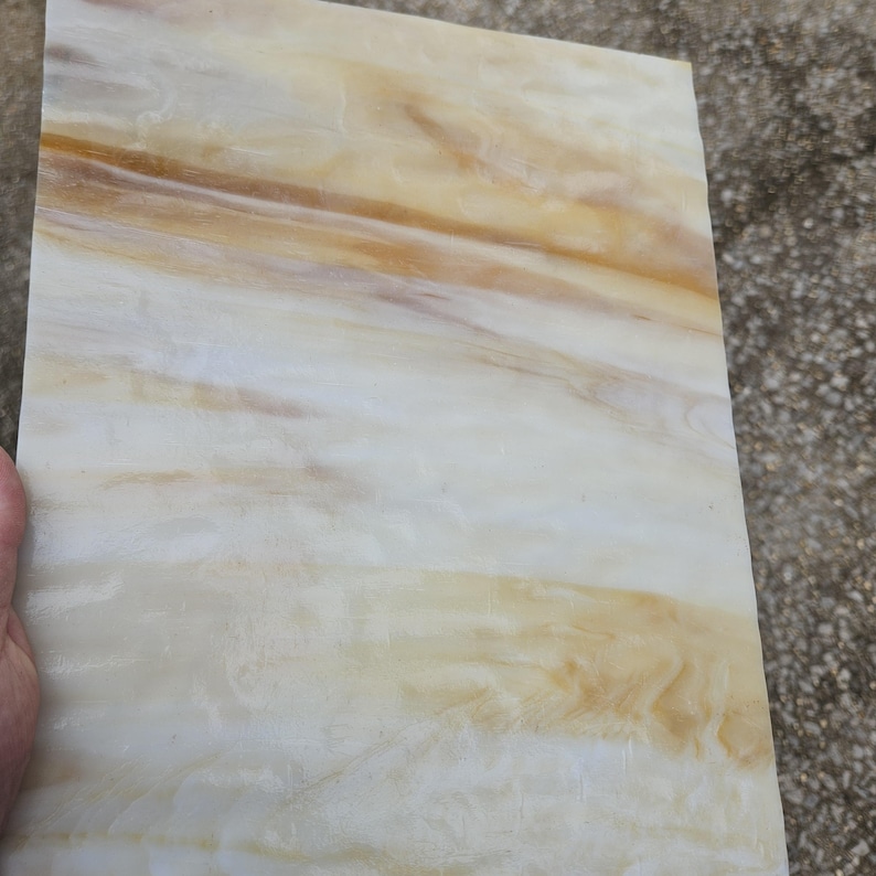 Flemish, Medium Light Amber, Kokomo, 11MLF, Stained Glass Sheet - Etsy
