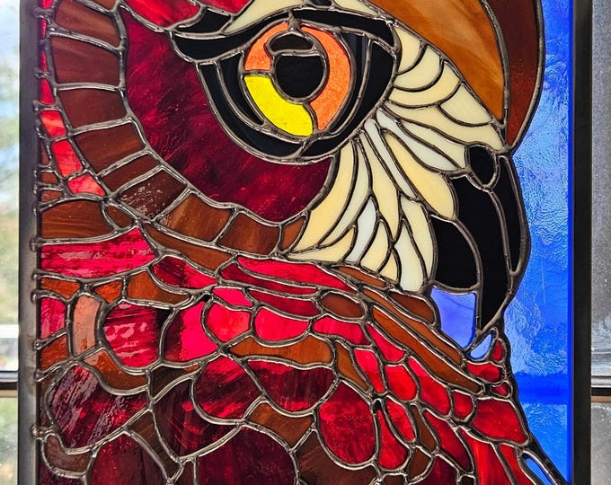 Owl Eyes Stained Glass Pattern - Etsy Canada