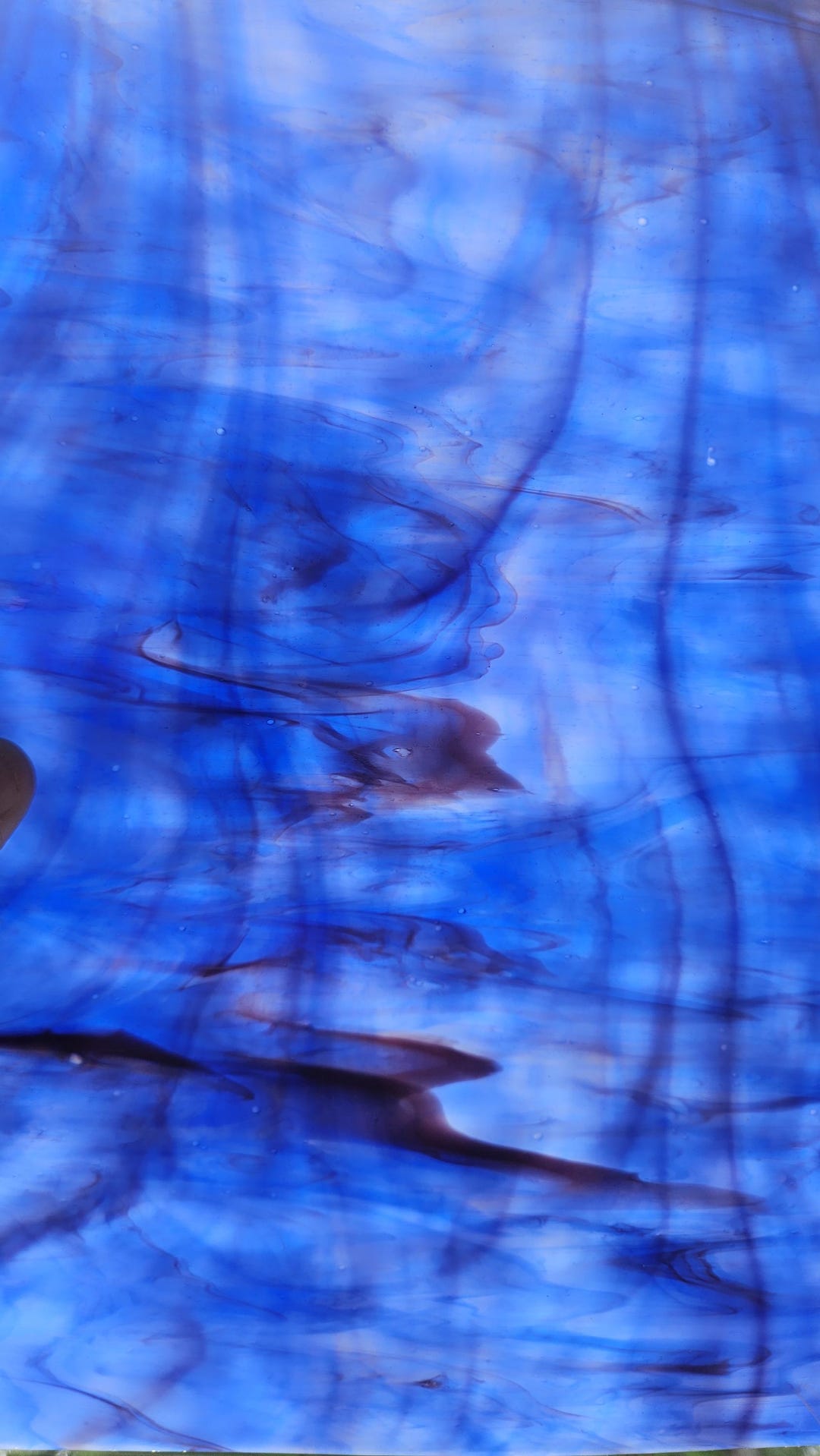 Blue, Black, Purple, Flemish, Kokomo, 64F, Stained Glass Sheet - Etsy