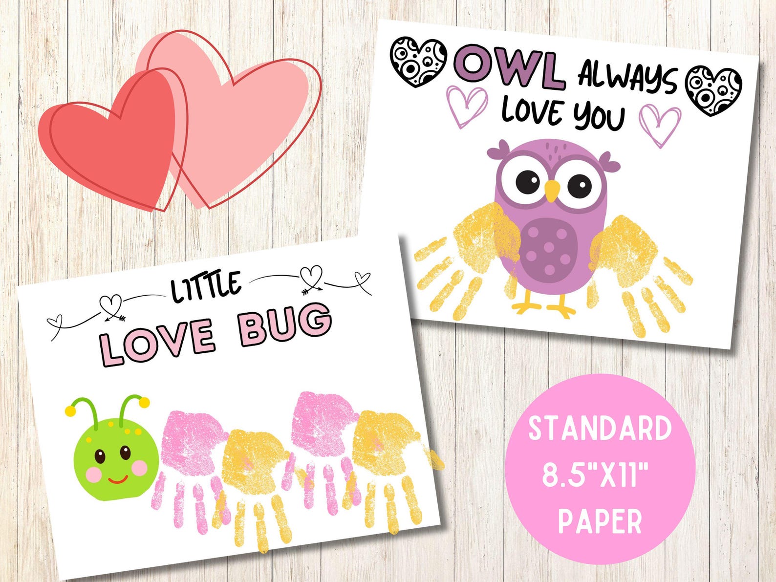 Valentine Handprint Craft, Valentine's Day Handprint Craft, Toddler ...