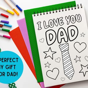 Father's Day Coloring, Coloring Gift for Dad, Preschool Father's Day ...