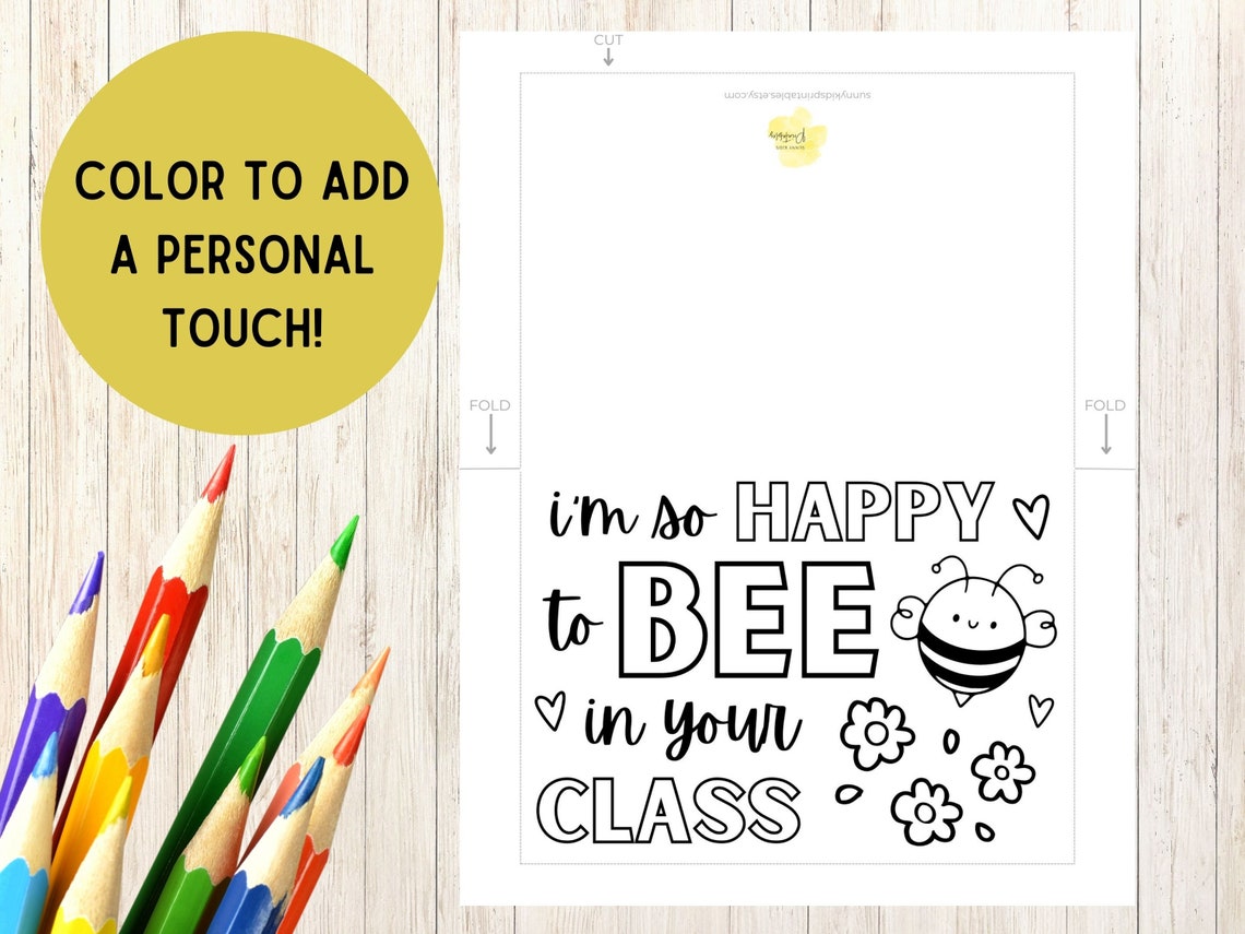 Back to School Teacher Note, Coloring Teacher Gift, Teacher ...