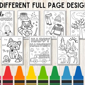 Fall Coloring Book, Autumn Coloring, October Coloring Pages, Seasons ...