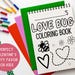 Love Bug Valentine Coloring Pages, Valentine Coloring Gift, Love Bug ...