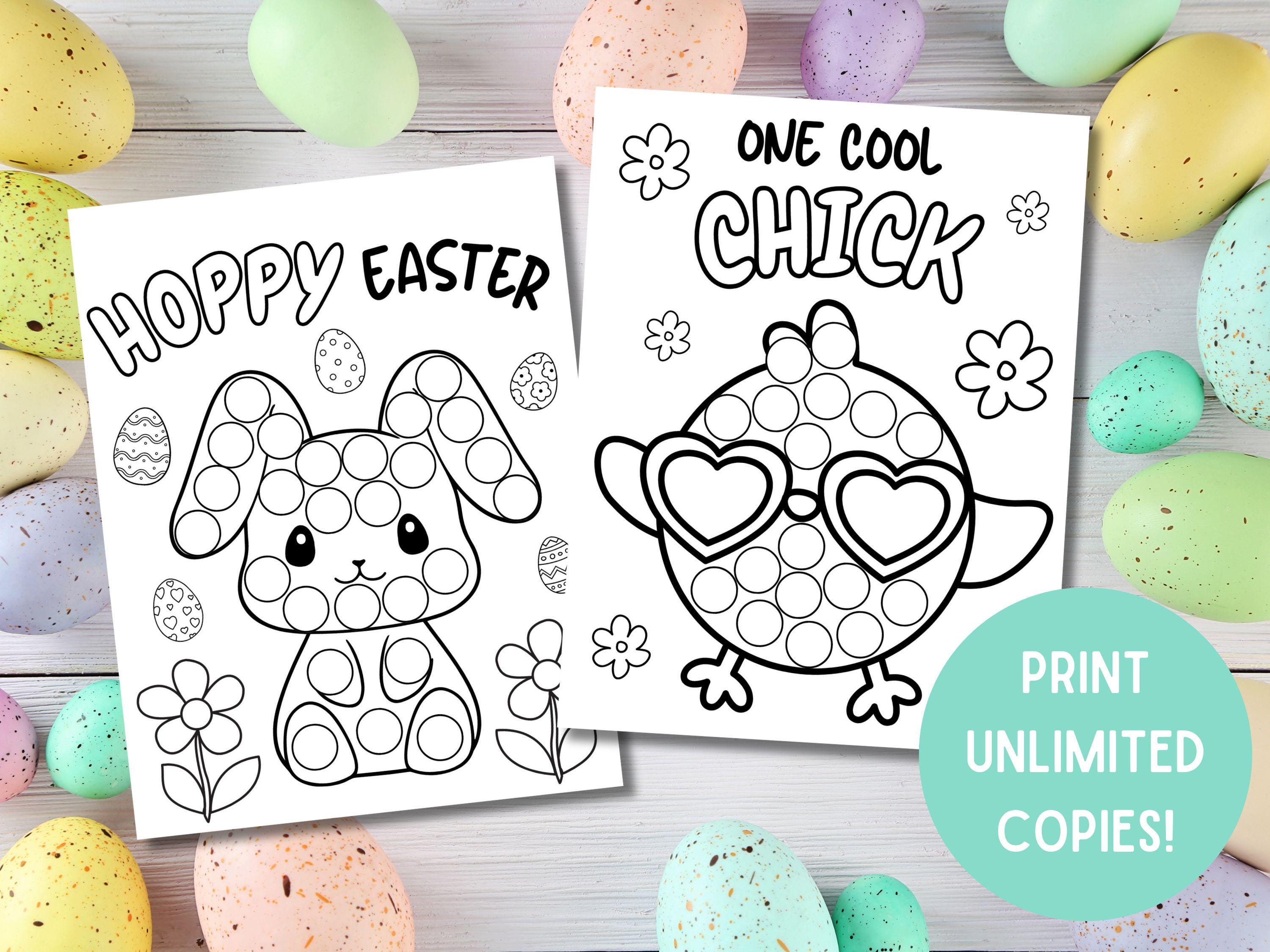 Easter Dot Marker Pages, Toddler Fine Motor Activity, Montessori Easter ...