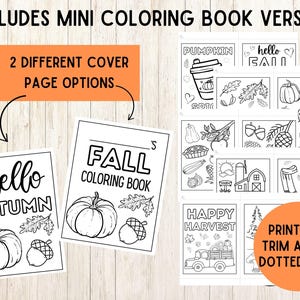 Fall Coloring Book, Autumn Coloring, October Coloring Pages, Seasons ...