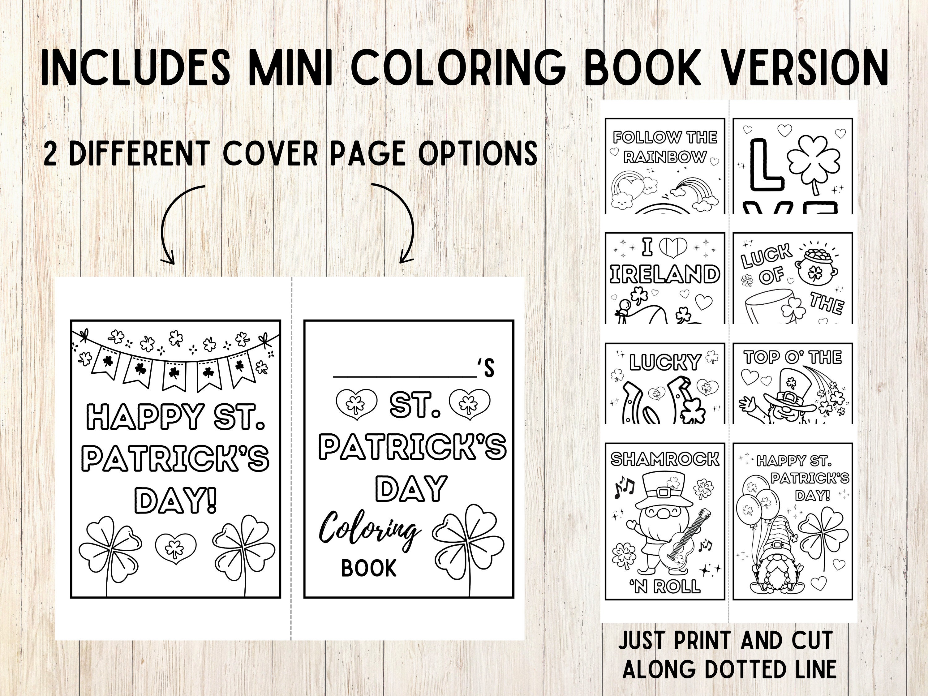 St Patrick's Day Coloring Pages, Kids Coloring Pages, Mini Coloring ...